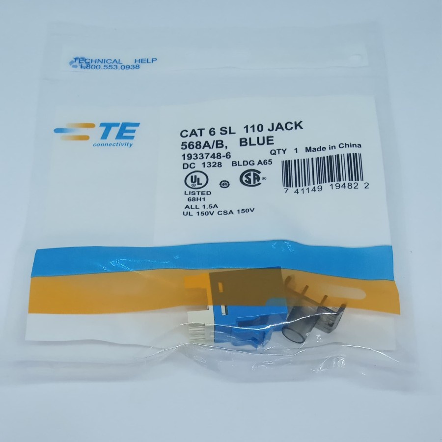Jual Modular Data CAT 6 SL 110 Jack 568 A/B CAT6 BLUE | Shopee Indonesia