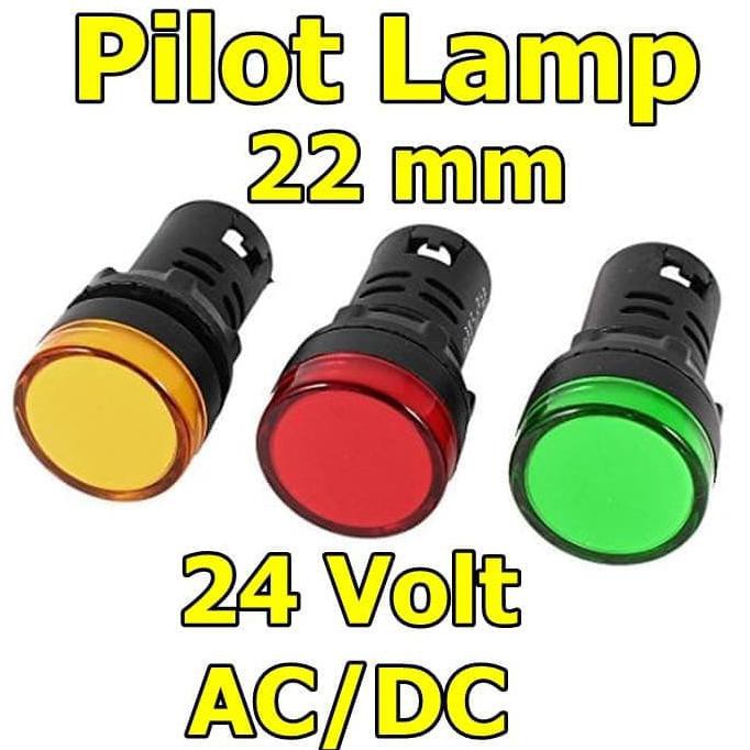 Jual Ini Lampu Pilot Lamp 22Mm 24V Ac Dc Indikator Led Signal Color ...