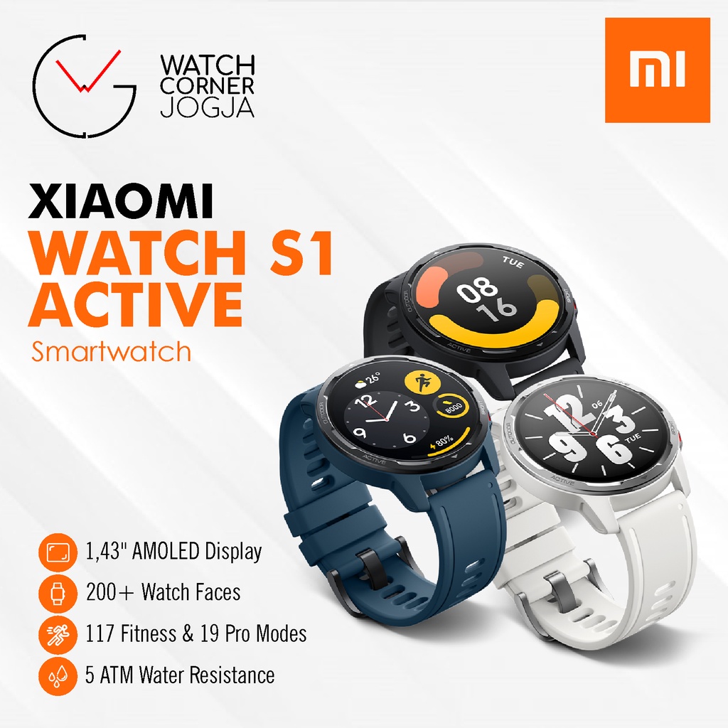Jual Xiaomi Mi Watch S1 Active 1.43 Inch AMOLED SpO2 Bluetooth Call ...