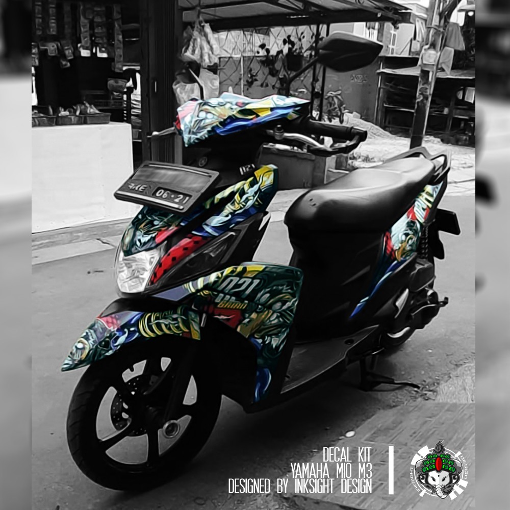 Jual Decal Sticker Dekal Motor Fullbody Yamaha Mio M3 125 Motif Eagle ...
