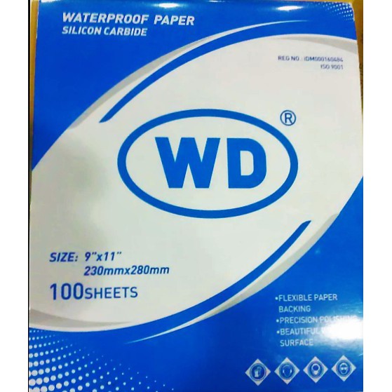Jual MERK WD AMPLAS KERTAS ABRASIVE PAPER AMPLAS DUCO | Shopee Indonesia
