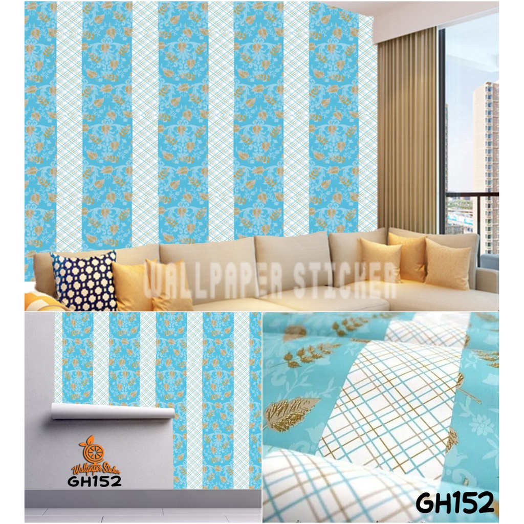 Jual Wallpaper Sticker Hiasan Dinding Motif GH Wallstiker Ukuran 45 cm ...