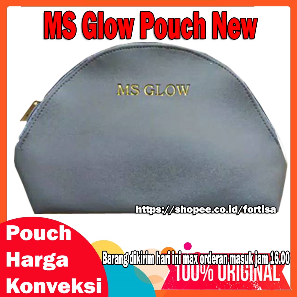 Jual OBRAL POUCH MS Glow Pouch New Warna Grey | Shopee Indonesia