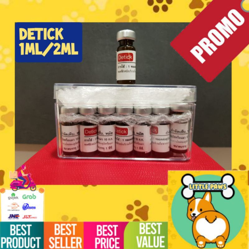 Jual OBAT KUTU DETICK 1ML (0- 10KG ) / 2 ML (10- 20KG ) KUCING ANJING ...
