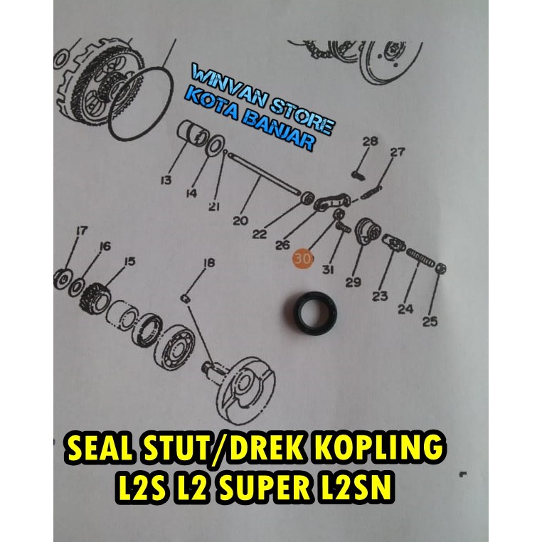 Jual Seal stut drek kopling L2 L2S L2Sn L2 Super - NOK JAPAN | Shopee ...