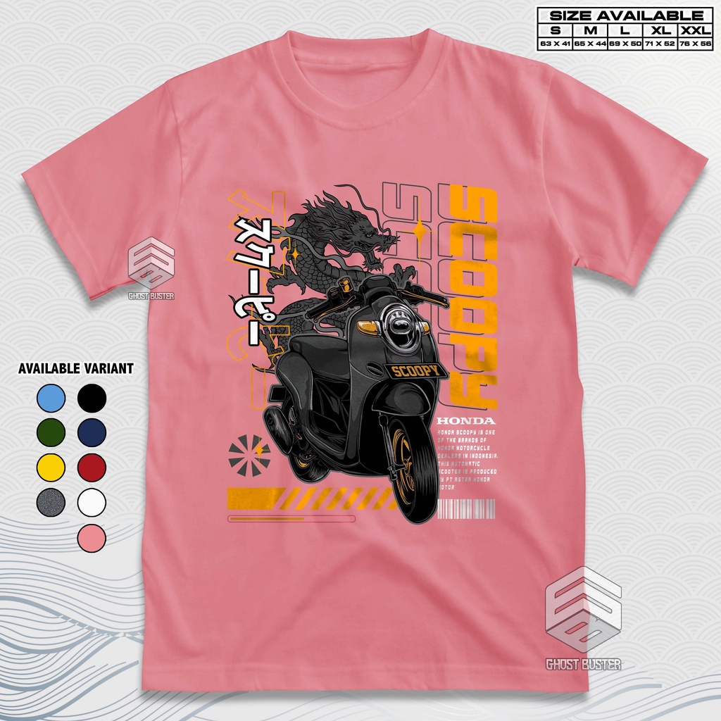 Jual Kaos Honda Scoopy Modifikasi Japan Syle Baju Distro Motor Scooter Matic Tshirt Racing ...