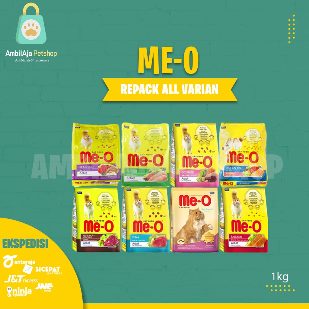 Jual MEO Makanan Kucing murah MEO 900gr - 1kg ALL VARIAN | Shopee Indonesia