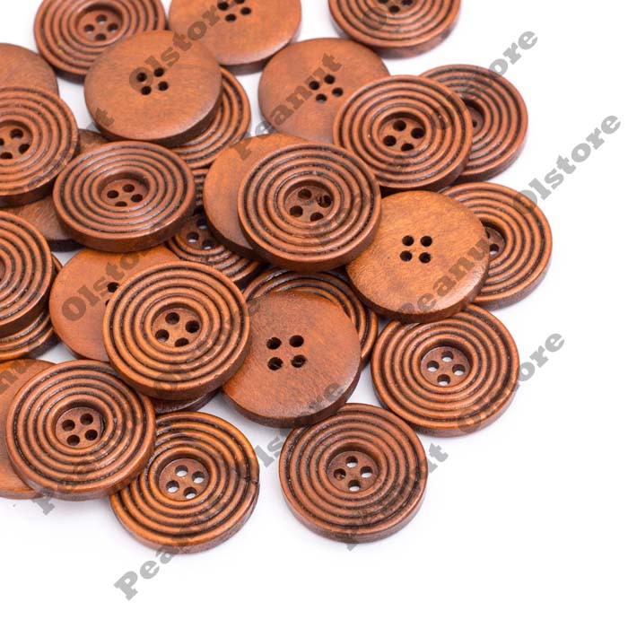 Jual [ 4 biji ] Kancing kayu 2cm circles | Shopee Indonesia