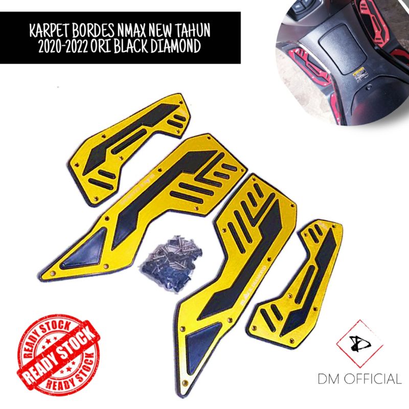 Jual KARPET BORDES NMAX NEW TH 2020 - 2022 ORIGINAL BLACK DIAMOND PANEL STEP FLOOR PIJAKAN KAKI ...