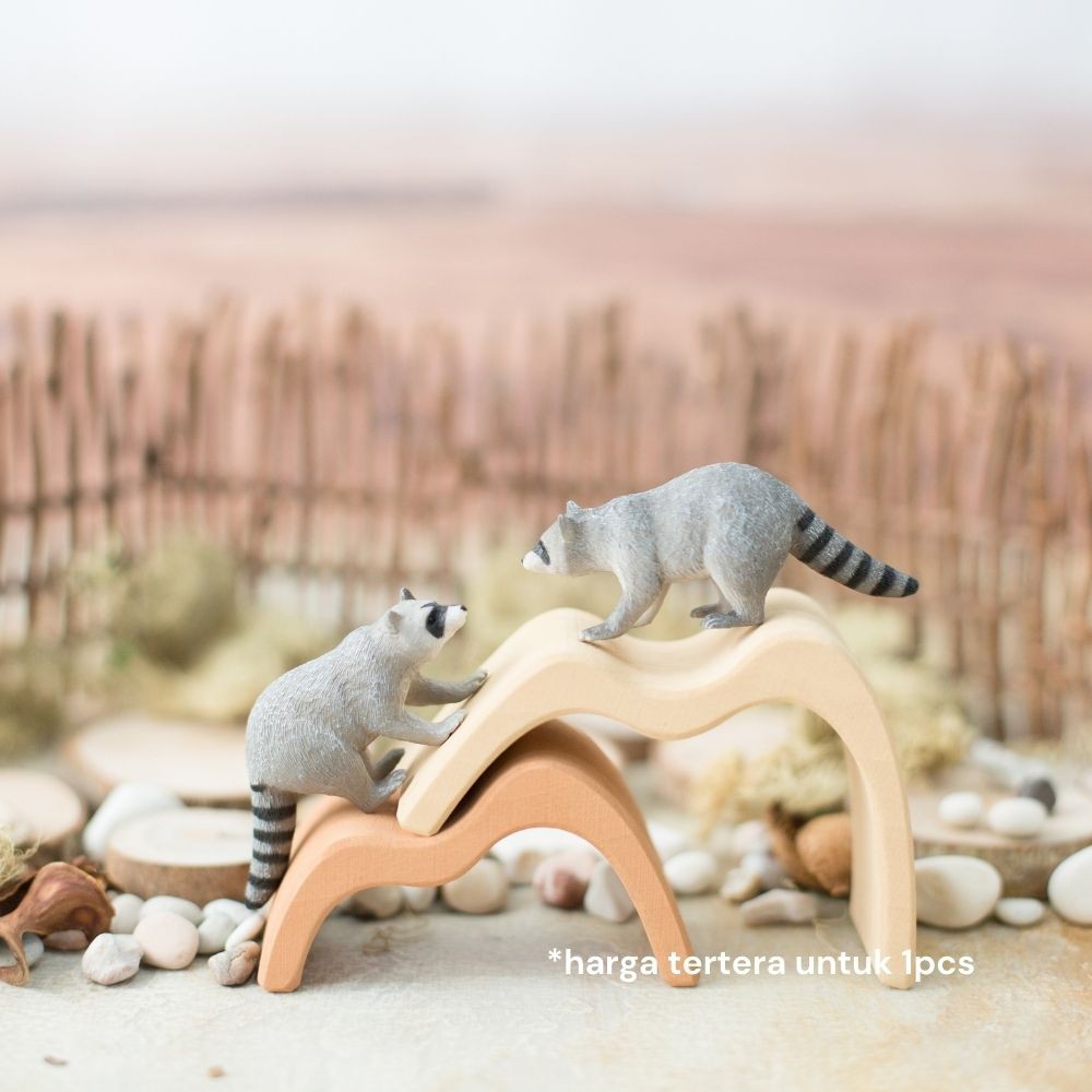 Jual Mojo Fun Raccoon 87159 - Wildlife Collection | Shopee Indonesia