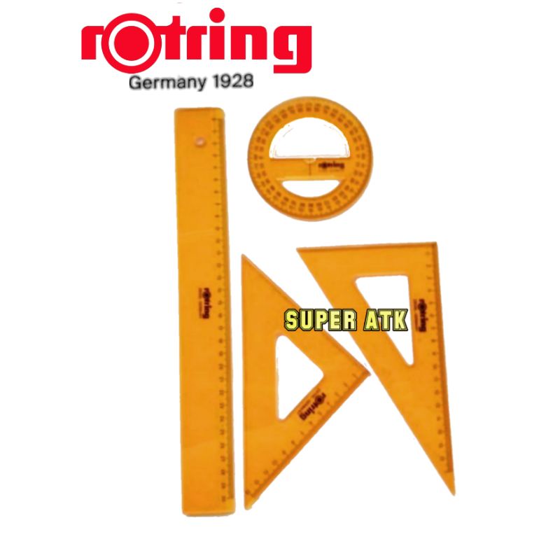 Jual PENGGARIS ROTRING FULL SET ASLI JERMAN (1SET ISI 4BH) | Shopee ...