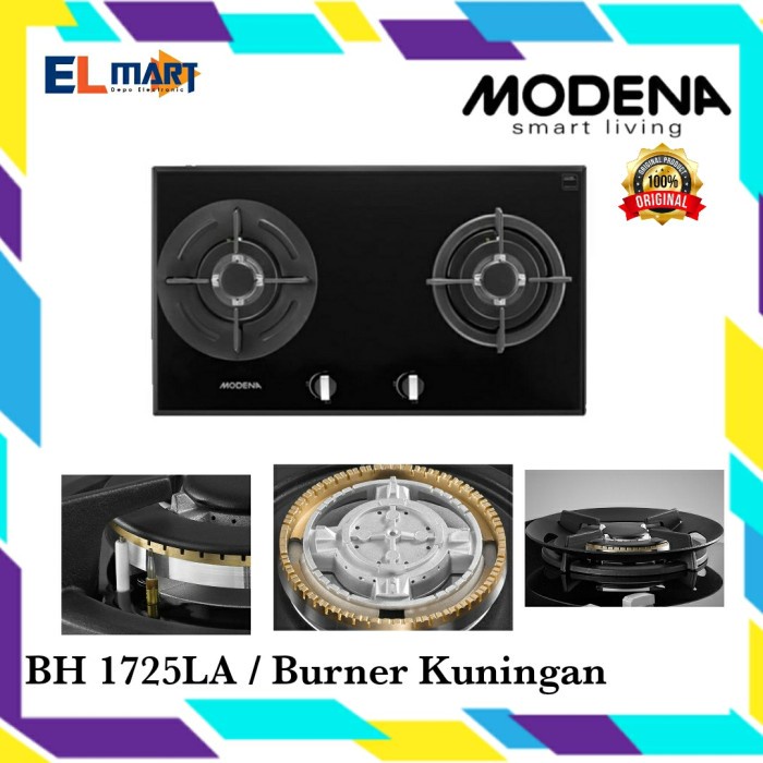 Jual Modena Kompor Tanam 2 Tungku BH 1725LA 1725 CRISTA 70cm Kuningan ...