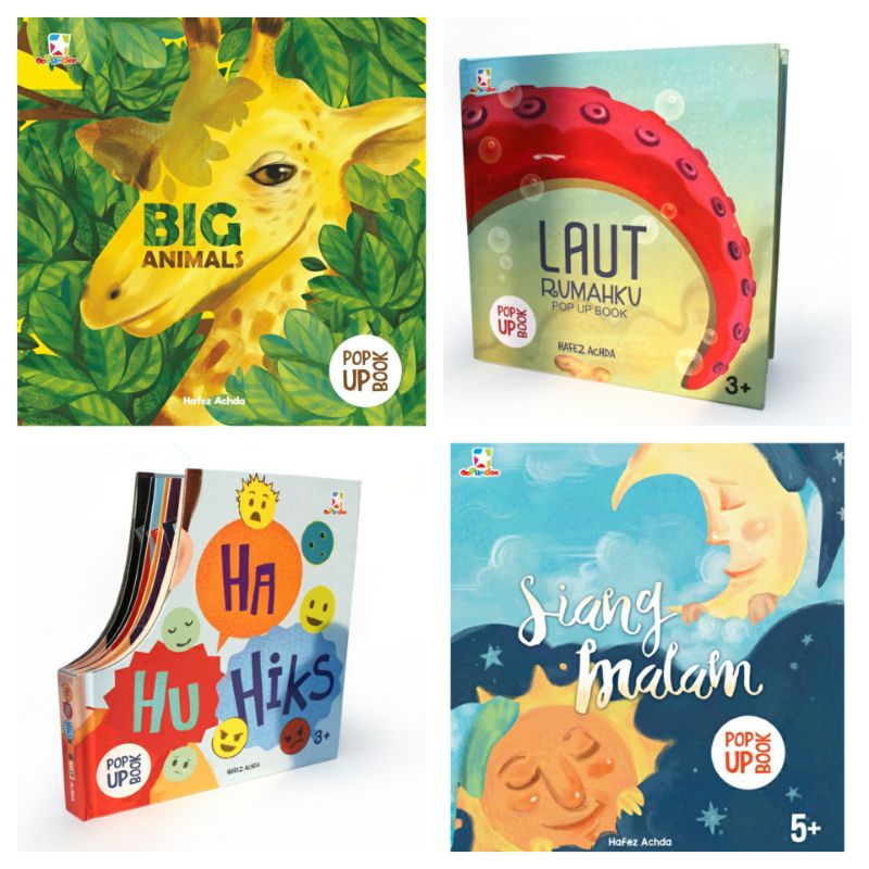 Jual Opredo Pop Up Book: Big Animals / Laut Rumahku / Ha Hu Hiks / Siang Malam : Hafez Achda ...