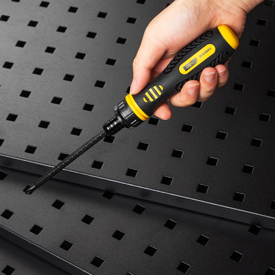 Jual Tren Terbaru Deli Ratchet Screwdriver / Obeng Rachet 2 in 1 ...