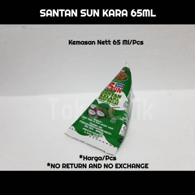 Jual Santan sun kara 65 ml instant coconut bahan makanan minuman kue ...