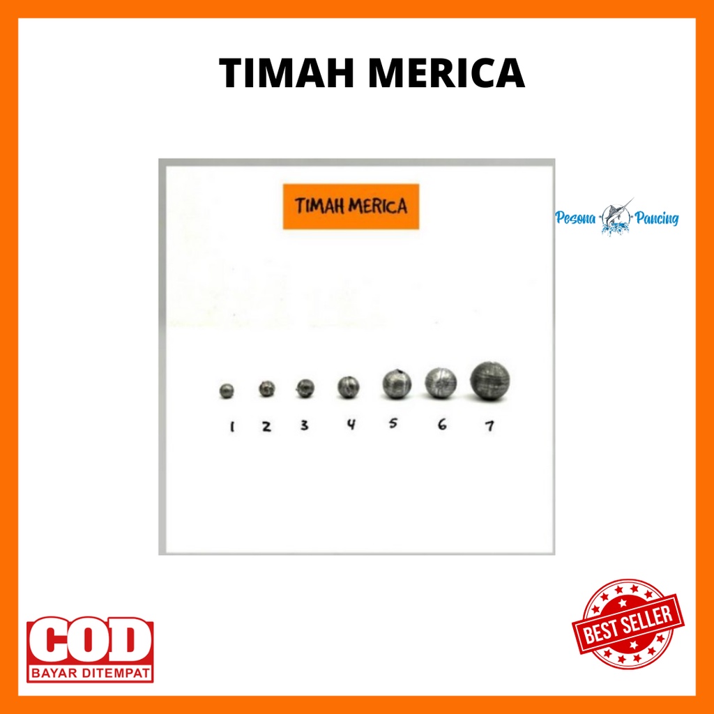 Jual Timah Pancing MODEL MERICA KECIL/TIMAH LADA Untuk IKan MAS DAN ...
