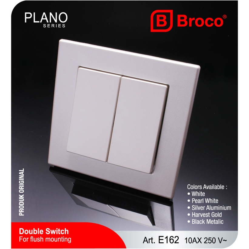 Jual Broco Electrical Plano E162 Saklar Seri | Shopee Indonesia
