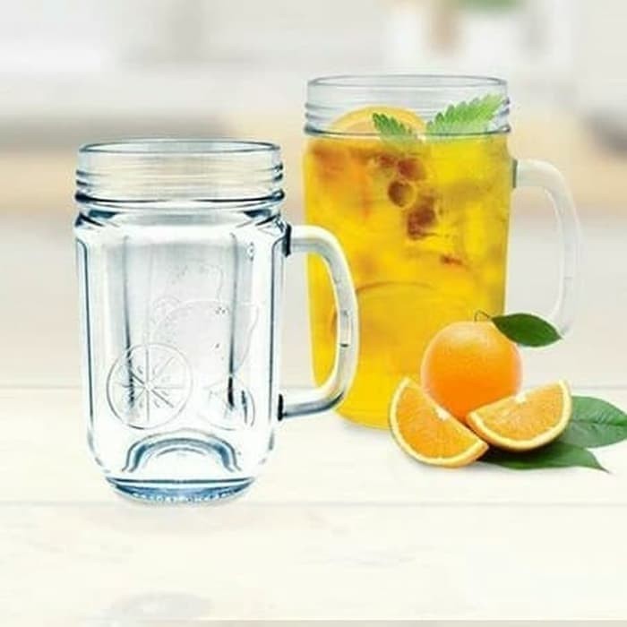 Jual [BENING] Gelas Jar 520ml Plastik Mug Jus Food Grade Golden Dragon ...