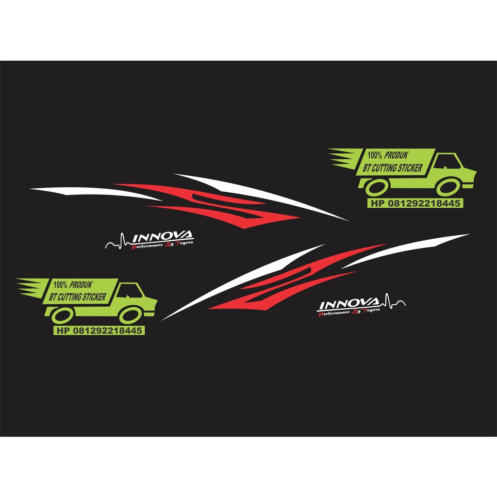 Jual BT sticker innova stiker innova sticker toyota innova sticker ...