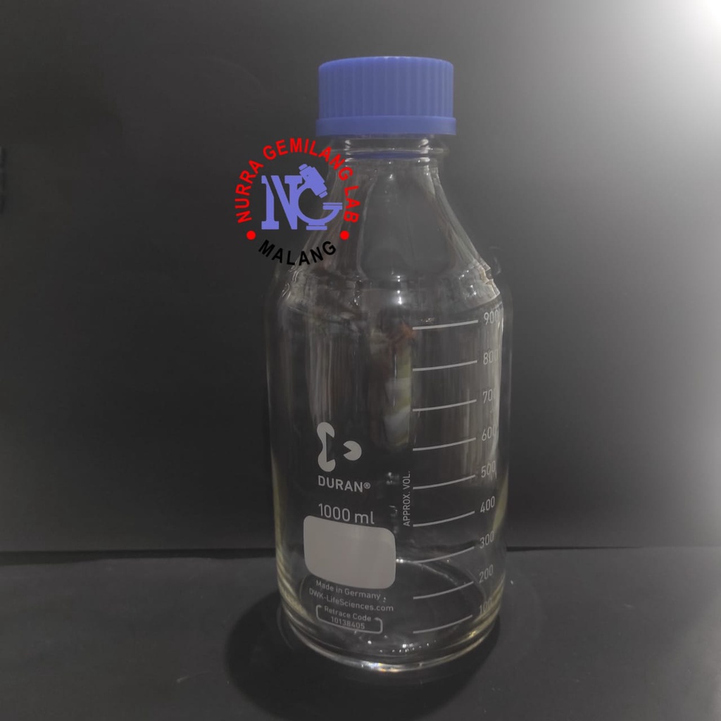 Jual Botol Steril Schott Duran 1L 1000ml / Botol Laboratorium | Shopee ...