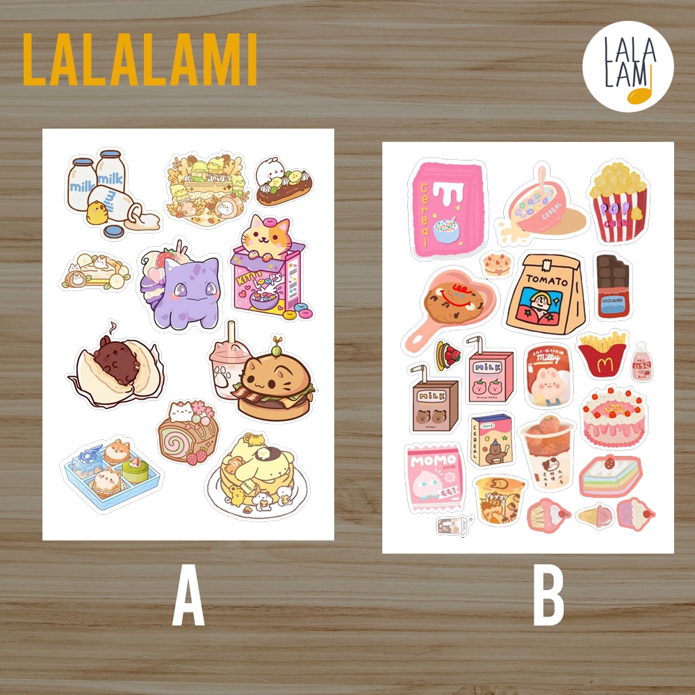 Jual Stiker Cute Bento, Stiker Lucu, Stiker Aesthetic A5 | Shopee Indonesia