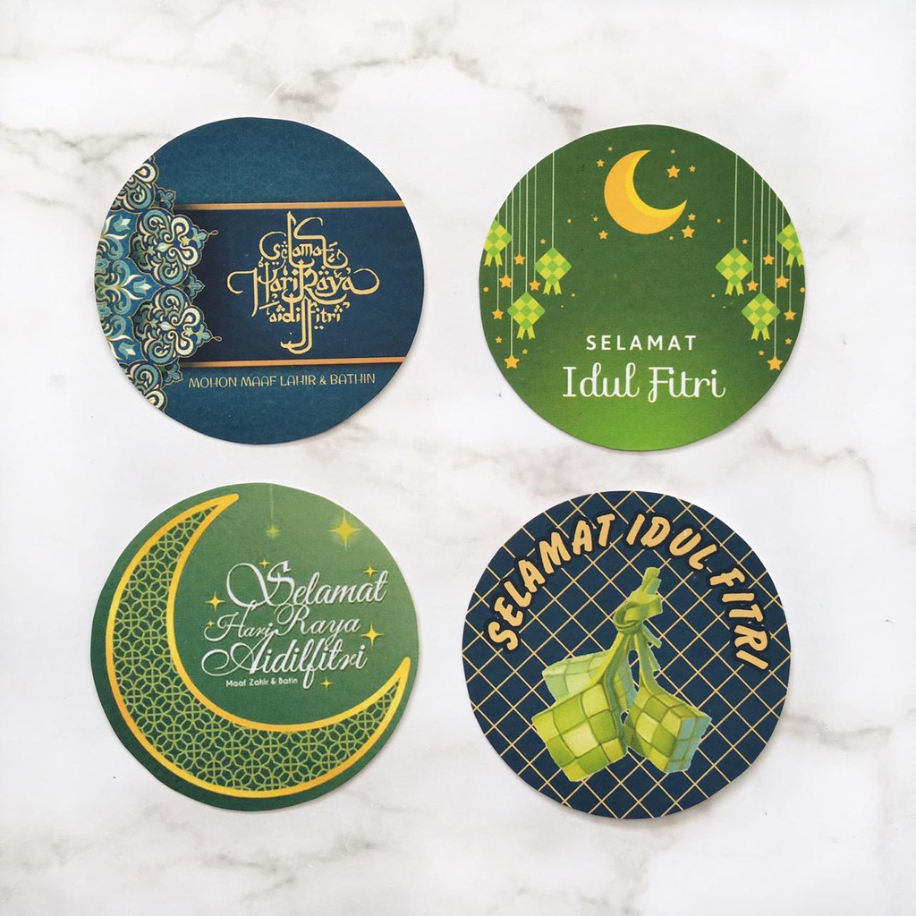 Jual Sticker IDUL FITRI / LEBARAN bulat utk toples, dus, dll | Shopee ...