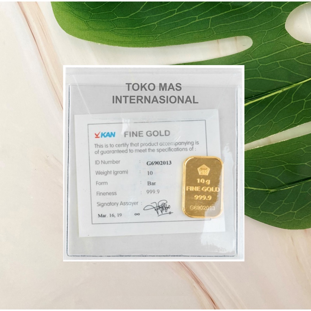 Jual Logam Mulia LM 10gr 10g 10gram 10 gram Batangan Emas ANTAM ...