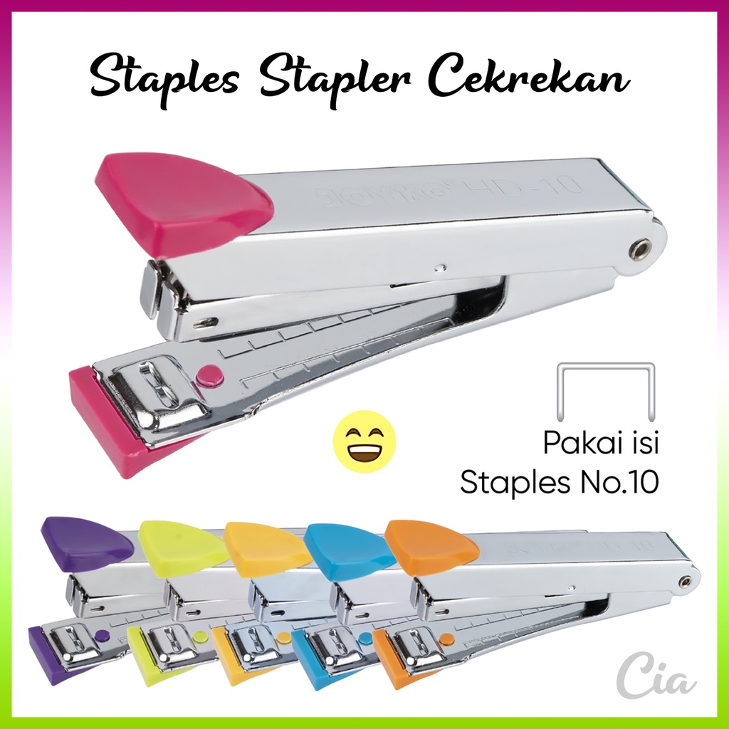 Jual Stapler Staples Stepler Jepretan Cekrekan Hekter Jegrekan Necis Hecter Joyko HD10 | Shopee ...