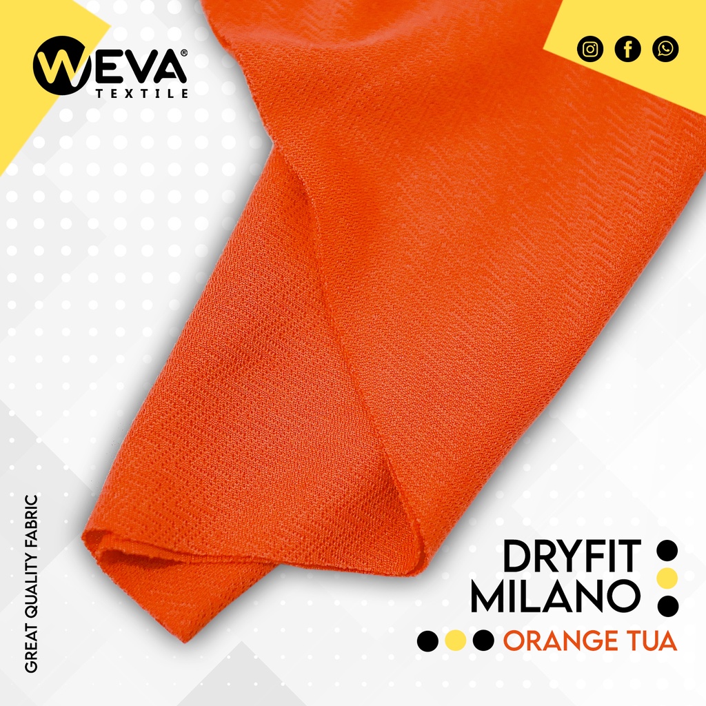 Jual Bahan Kain Jersey Dryfit Milano Part 2 - Kain Drifit Weva Textile | Shopee Indonesia