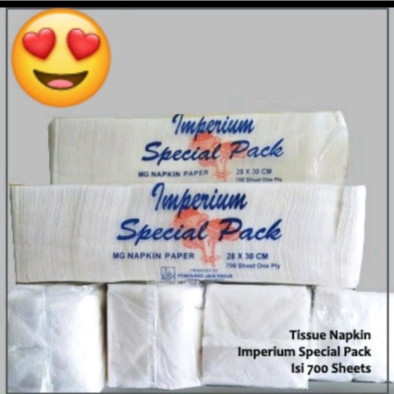 Jual tisu napkin sendok makan imperium 700 sheet one ply | Shopee Indonesia