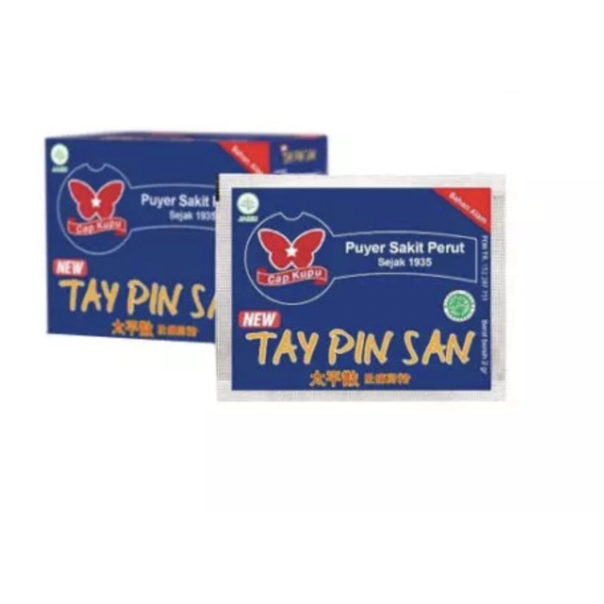 Jual 1 SACHET TAY PIN SAN PUYER SAKIT PERUT CAP KUPU puder puder ...