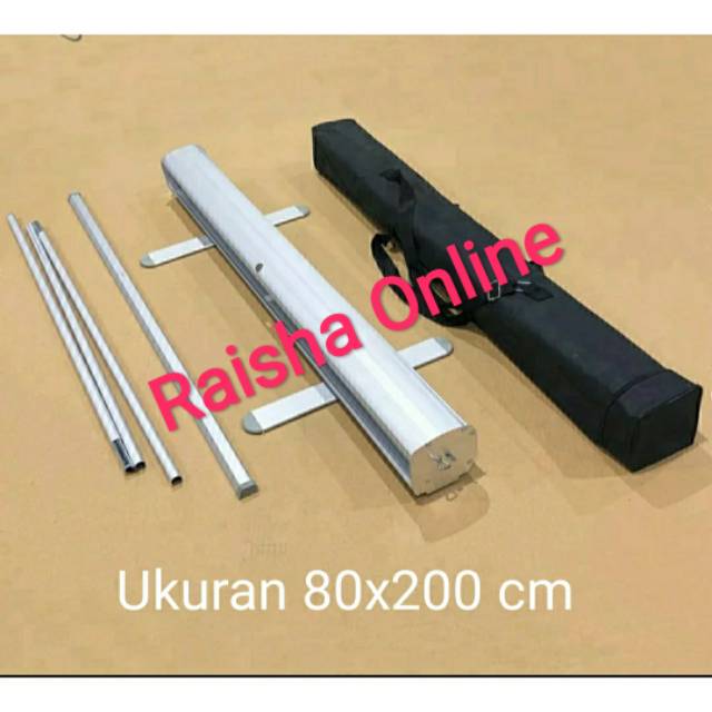 Jual Standing Rangka ROLL UP ROLL BANNER BENNER UKURAN 80x200 cm KAKI ...