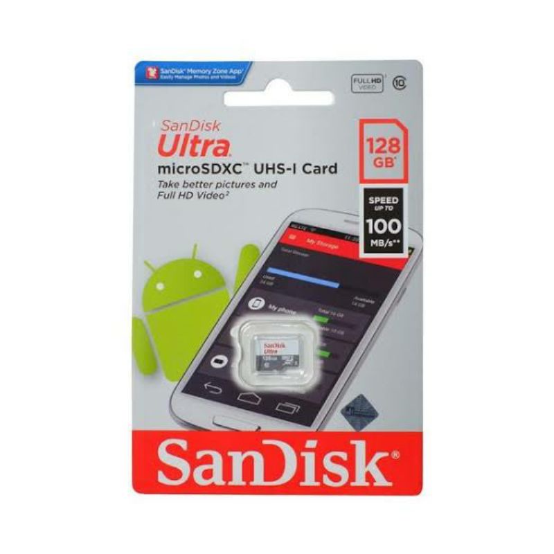 Jual Memory Card Micro SD Sandisk Ultra 128 gb microSD UHS-I 128gb ...