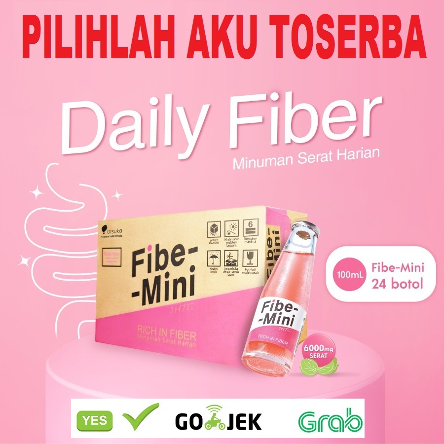 Jual FIBE MINI 100 ml - ( Harga 1 Dus isi 24 Botol ) | Shopee Indonesia
