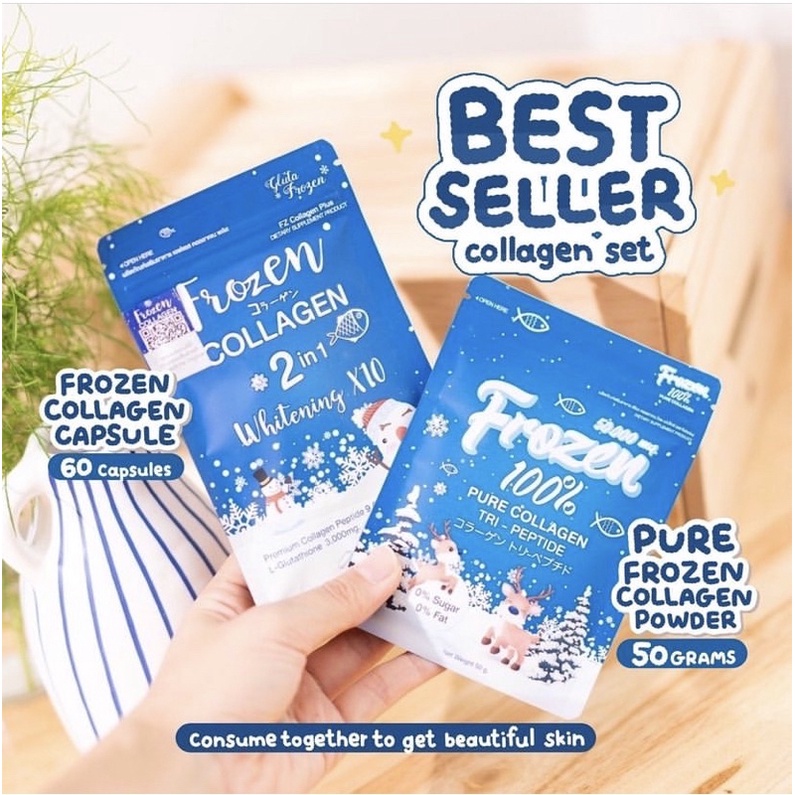 Jual PREMIUM FROZEN COLLAGEN SET (Frozen Collagen + Frozen Powder ...