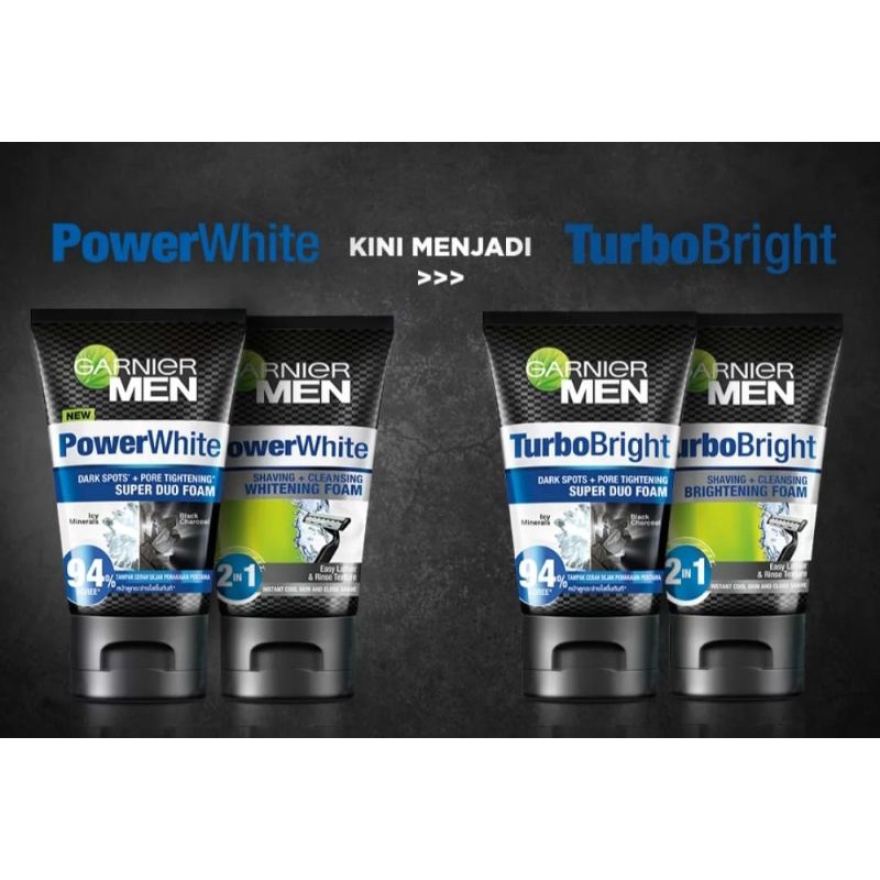 Jual Garnier Men TURBO BRIGHT Super Duo Foam 100ml 100 ml | Shopee ...