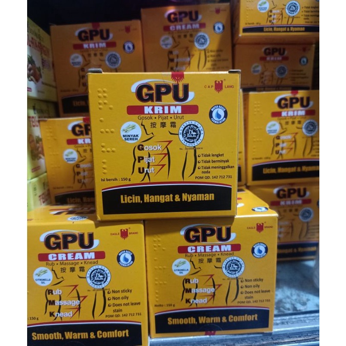 Jual GPU KRIM GOSOK PIJAT URUT 150G | Shopee Indonesia