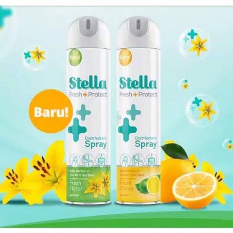 Jual STELLA FRESH PROTECT SPRAY FRESH CITRUS KALENG 300ml | Shopee ...
