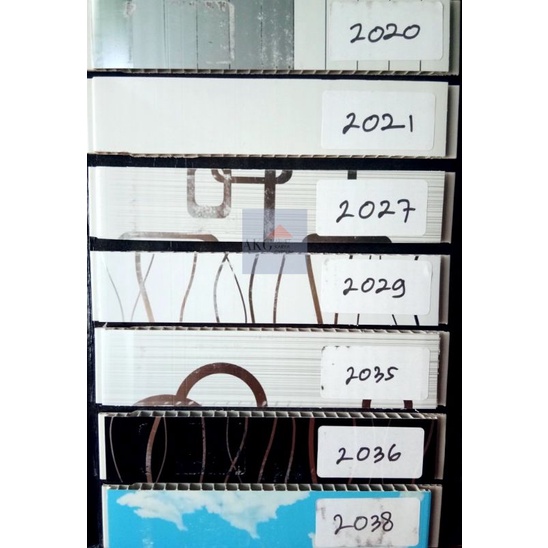 Jual Plafon PVC / Plavon PVC genius ketebalan 8mm aneka motif (harga ...