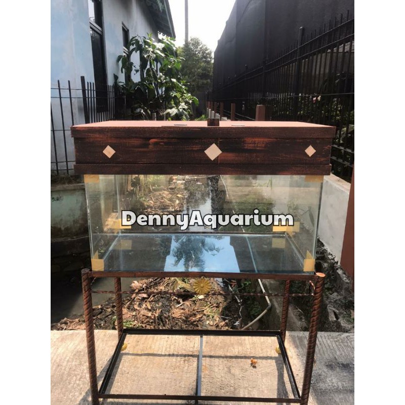 Jual AQUARIUM KACA UKURAN 70x40x40cm SET | Shopee Indonesia