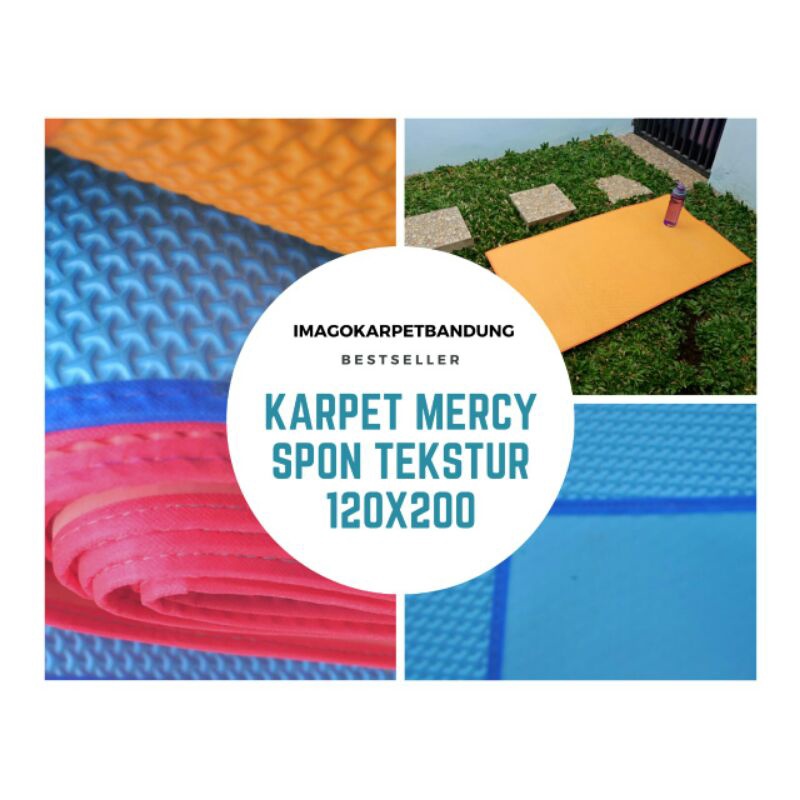 Jual Karpet Tikar Lantai Spon Plastik Mercy Warna Tekstur Totol 120 ...