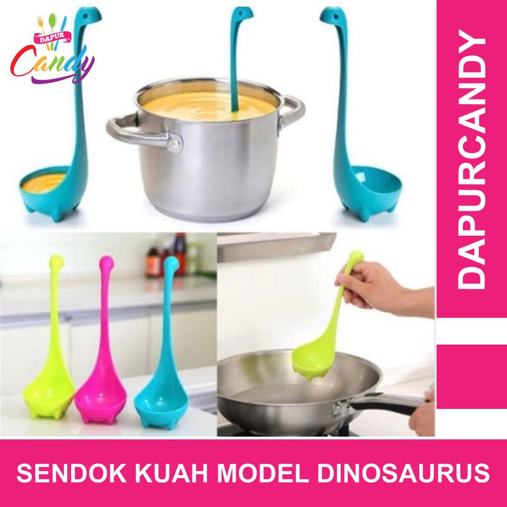 Jual DapurCandy - Sendok Kuah / Centong Sayur Model Dinosaurus | Shopee ...