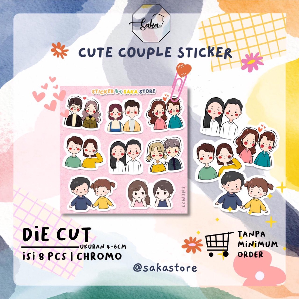 Jual STICKER COUPLE / COUPLE STICKER / CUTE STICKER / TUMBLR STICKER ...