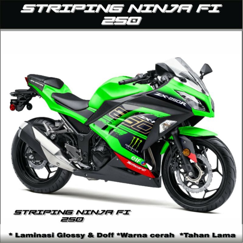 Jual Striping list NINJA 250 FI / stiker motor kawasaki ninja 250 ...