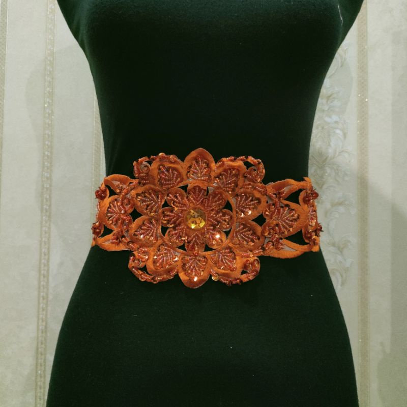 Jual obi pengntin full payet/sabuk tari/ ikat pingang pengantin ...