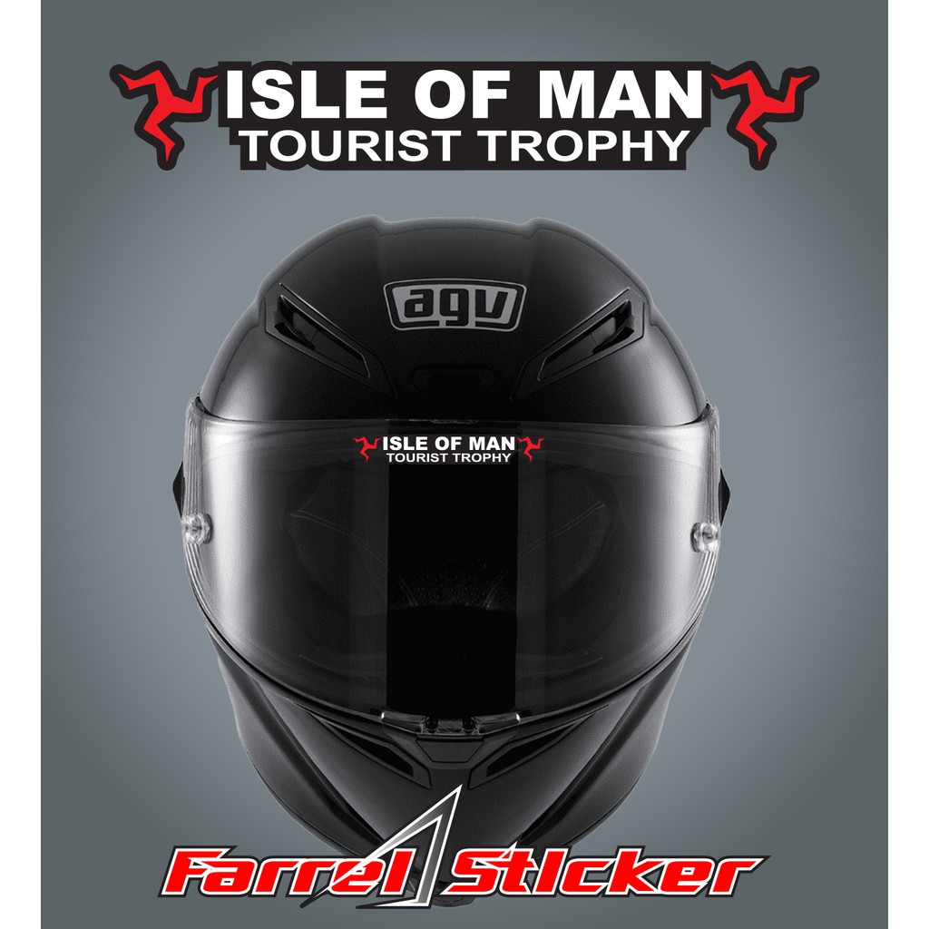 Jual stiker HELM sticker isle of man tourist trophy | Shopee Indonesia