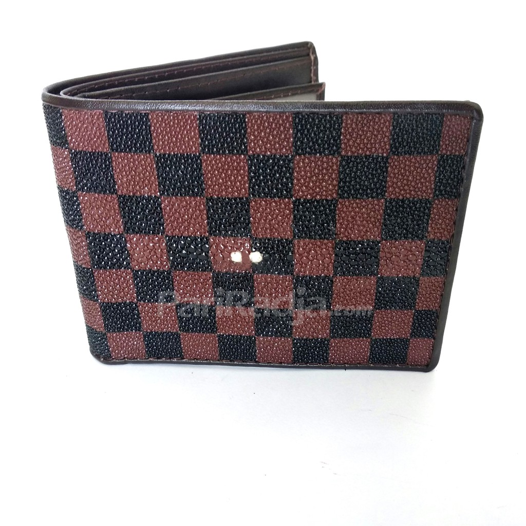 Jual Dompet Kulit Ikan Pari Asli Motif Kotak LV Louis Vuitton | Shopee ...