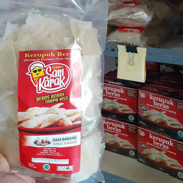 Jual Sari karak krupuk beras / krupuk puli mentah khas wonogiri tanpa ...