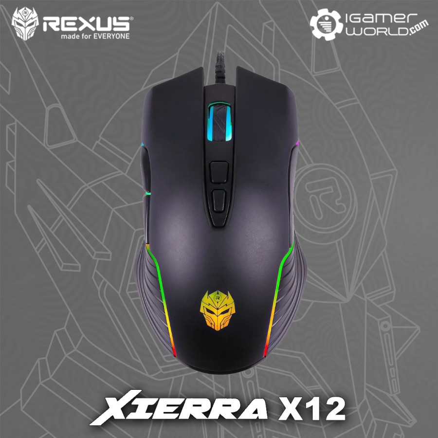 Jual Rexus Xierra X12 Gaming Mouse | Shopee Indonesia