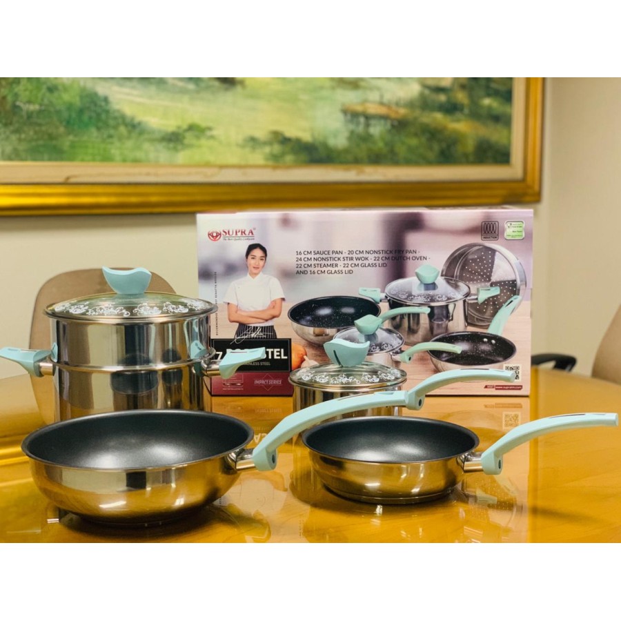 Jual Panci Set 7 Pcs Supra Chef Renata Moeloek I Cookware set Supra 7 ...